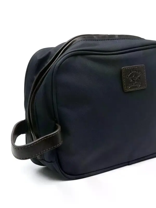 Paul & Shark Leather-trim Wash Bag