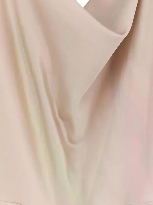 ACTUALEE Satin Waistband Sleeveless Maxi Dress - Neutrals