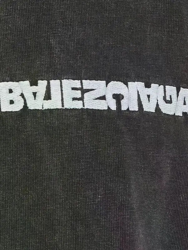 Balenciaga Mirrored Logo-print T-shirt