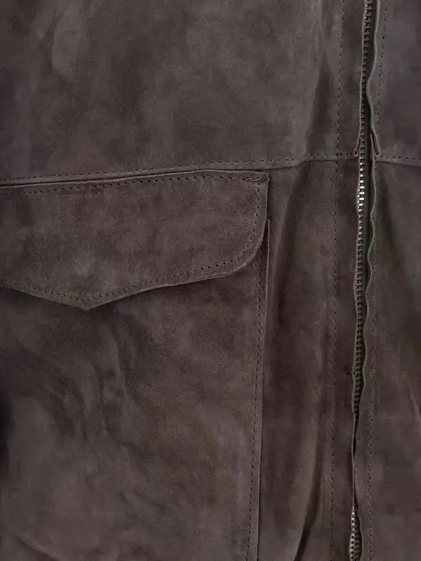 DFOUR Zip-up Suede Jacket