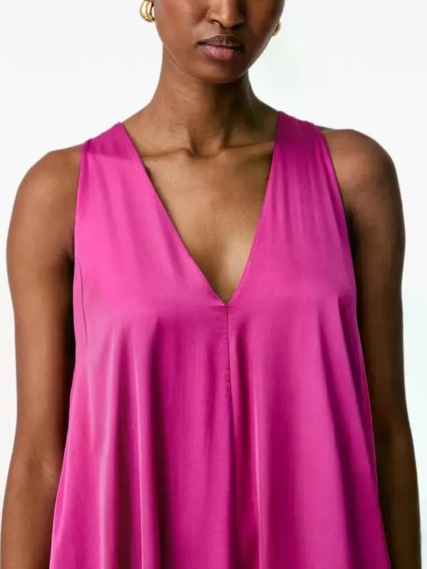 HAVEONE V-neck Sleeveless Maxi Dress - Pink