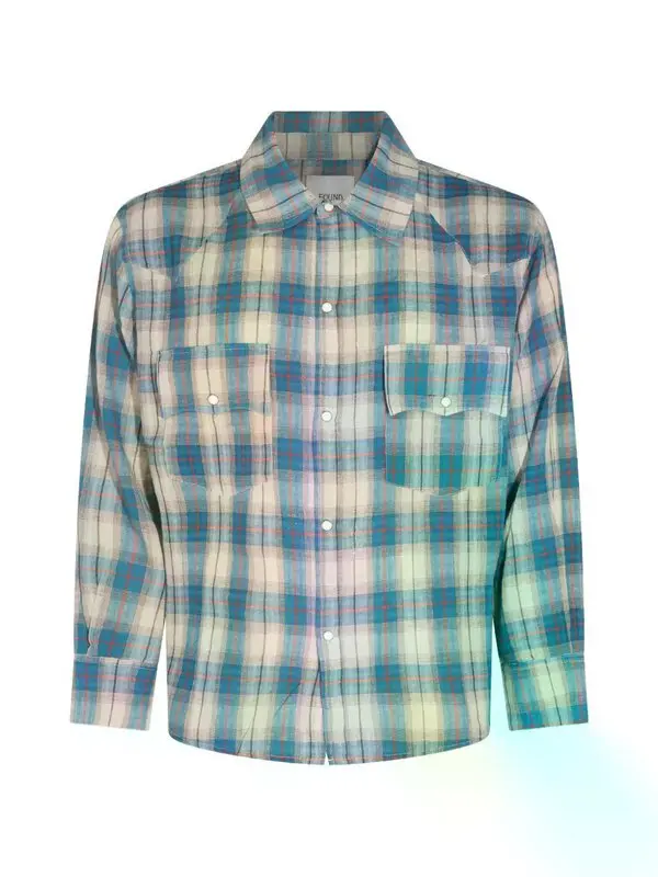 FOUND Check-pattern Western Shirt