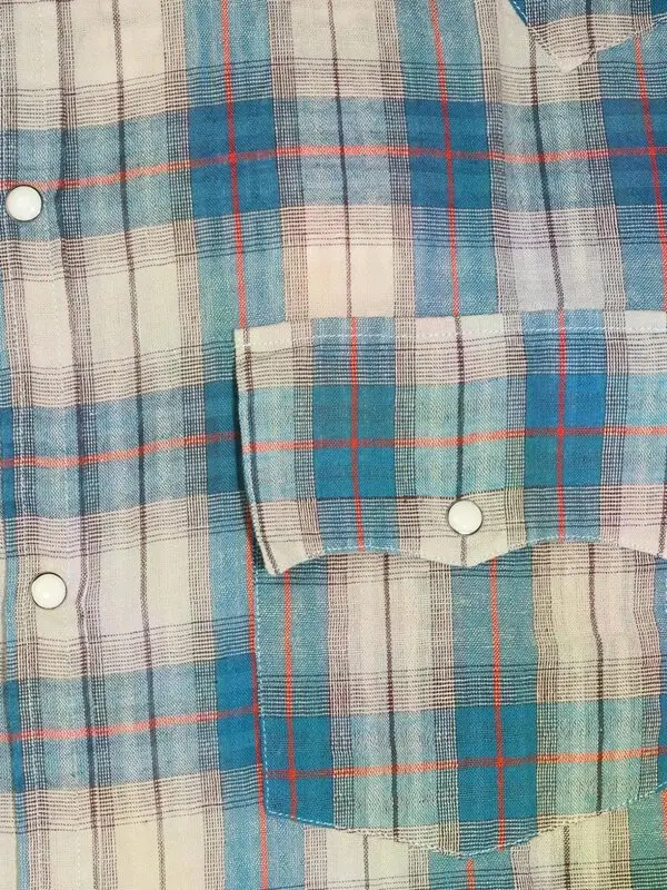 FOUND Check-pattern Western Shirt