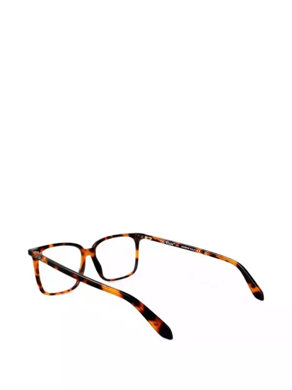 Off-White Tortoiseshell-effect Square-frame Glasses