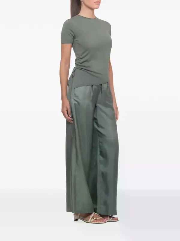 Marella Asymmetric Ruched-side T-shirt