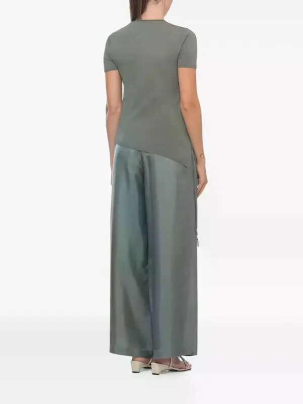 Marella Asymmetric Ruched-side T-shirt