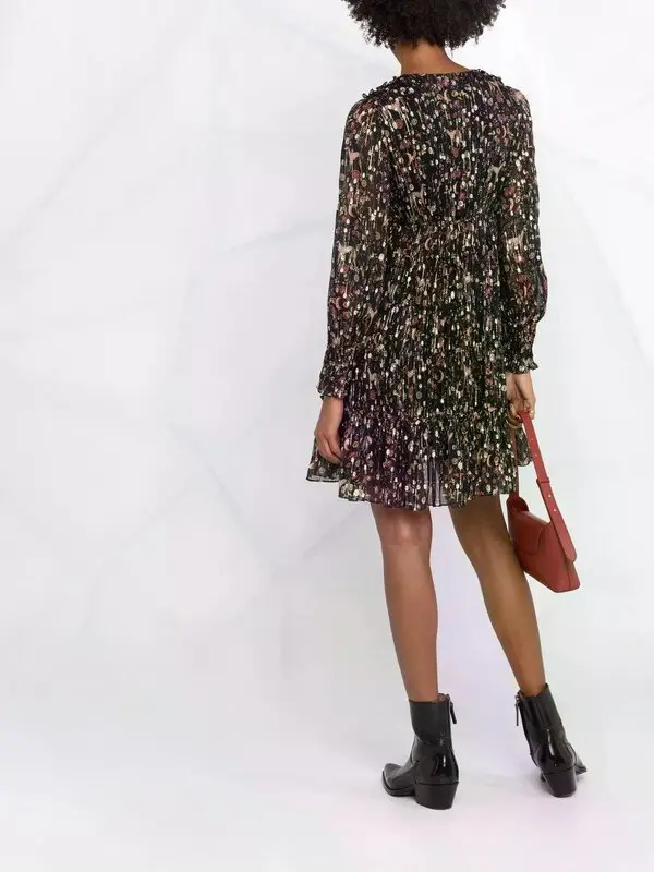 Sandro Floral Voile Dress