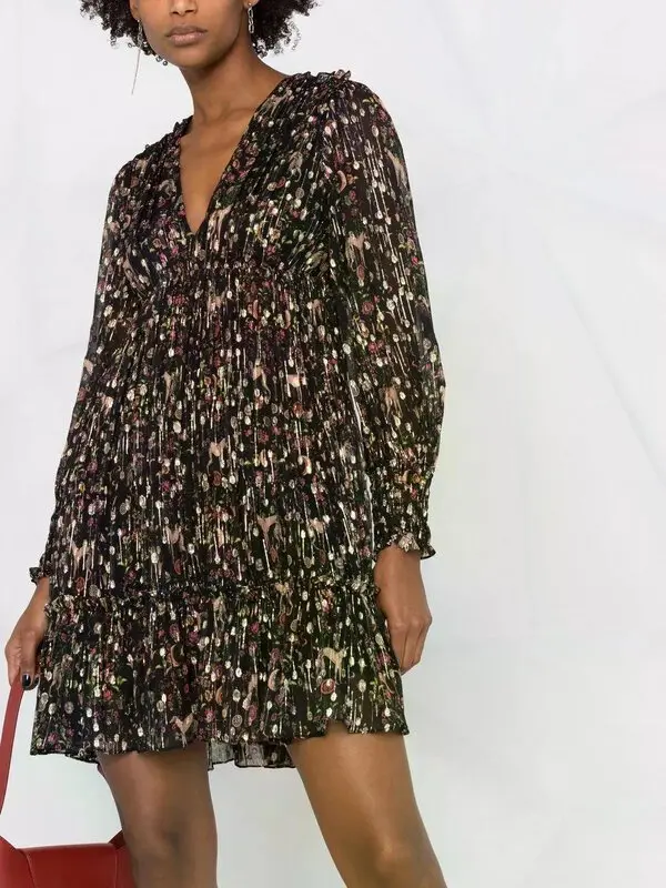 Sandro Floral Voile Dress