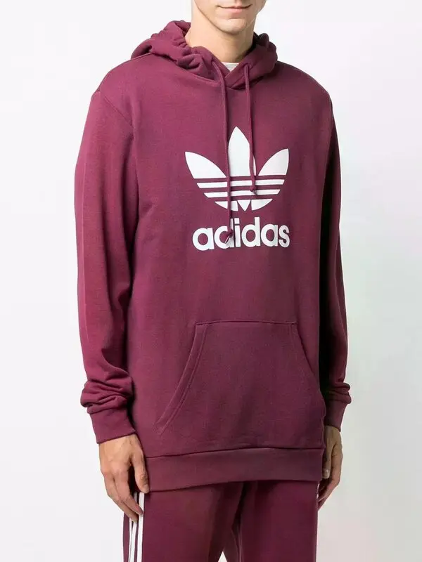 Adidas Logo-print Cotton Hoodie