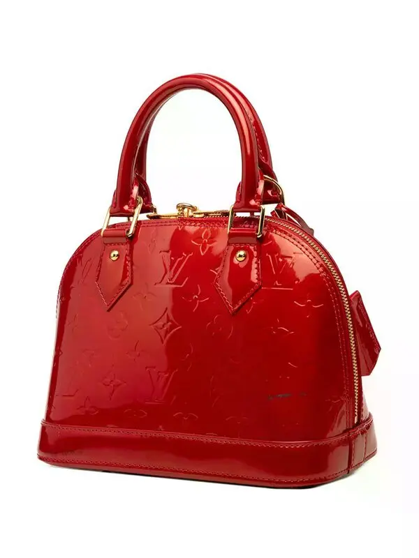 LOUIS VUITTON 2000-2020 Monogram Vernis Alma Bb Satchel