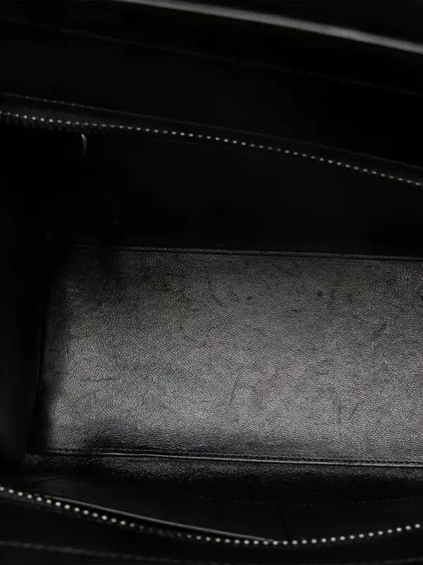 Celine 2017 Micro Tricolor Leather Luggage Tote Bag