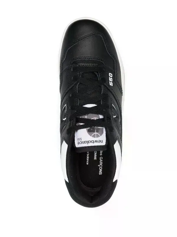NEW BALANCE Leather Lace-up Logo Patch Sneakers