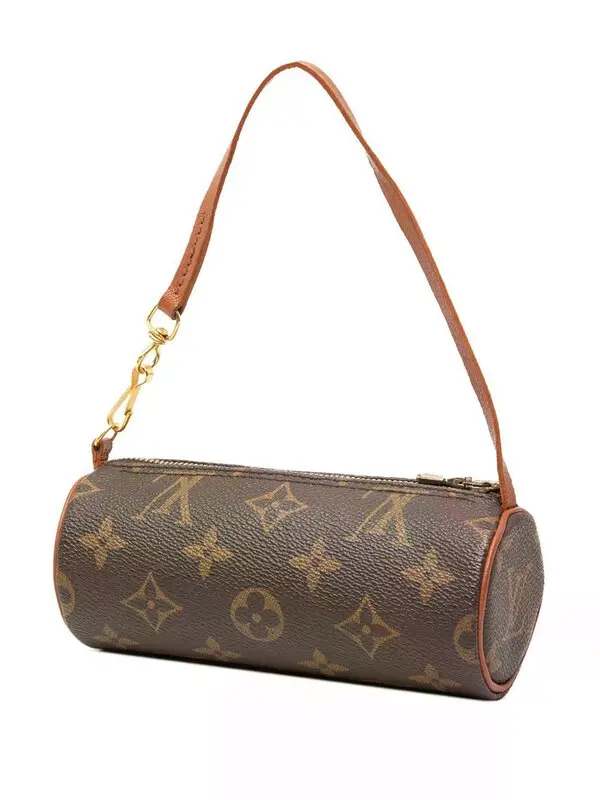 LOUIS VUITTON 2010-2026 Monogram Papillon Pochette Handbag - Brown