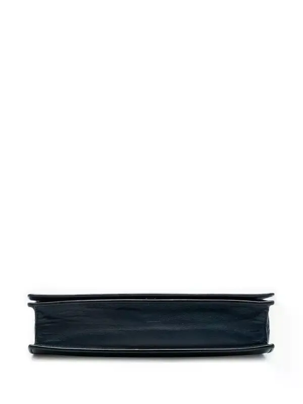 Celine Leather Frame Wallet On Chain Crossbody Bag - Red