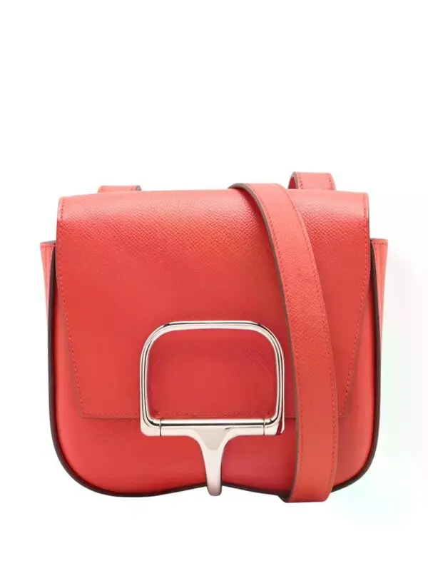 Hermès 2022 Mini Epsom Della Cavalleria Crossbody Bag - Red
