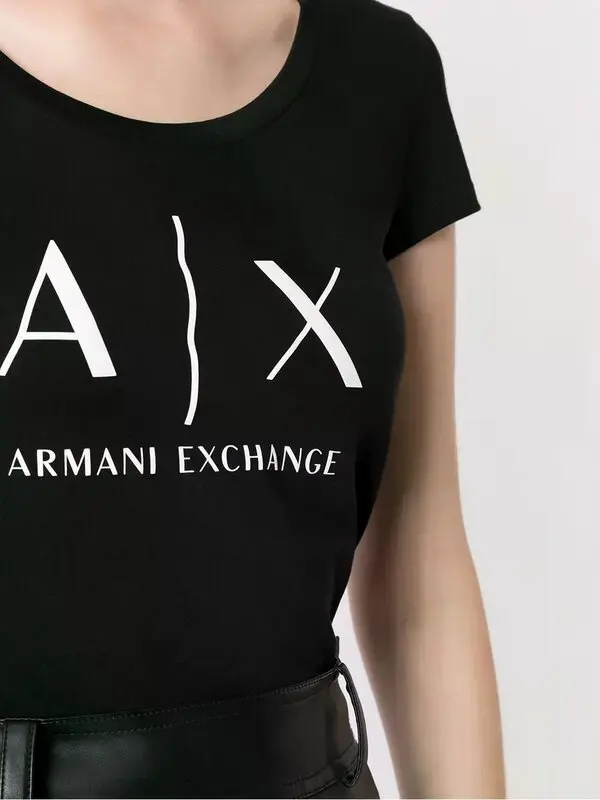 Armani Exchange Logo Print Cotton T-shirt