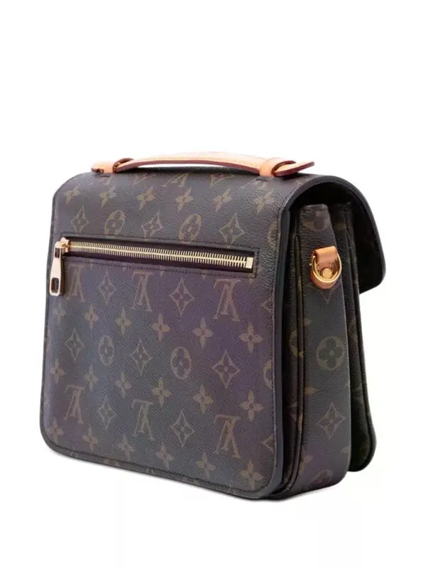 LOUIS VUITTON 2020 Monogram Pochette Metis Satchel - Brown
