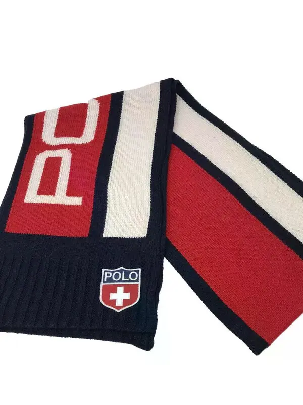 Polo Ralph Lauren Colorblock Ski Scarf - Blue