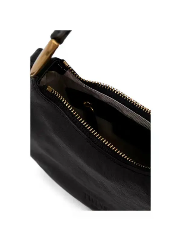 TWINSET Logo-debossed Leather Shoulder Bag