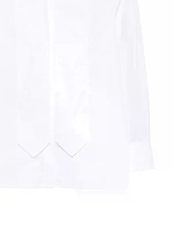 DONDUP Tie-detail Cotton Shirt - White