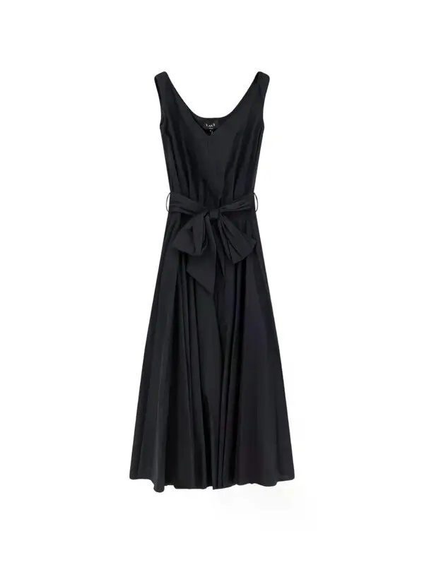 LAVI COUTURE Mambo Flared Cotton Midi Dress - Black