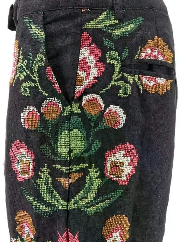PHILIPPA 1970 Keila Floral-embroidered Trousers