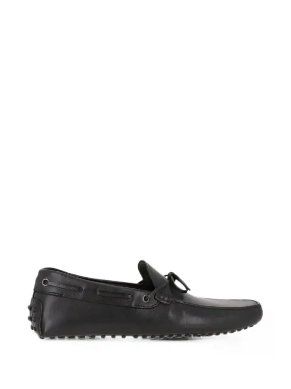 TOD'S Bow-detail Leather Loafers