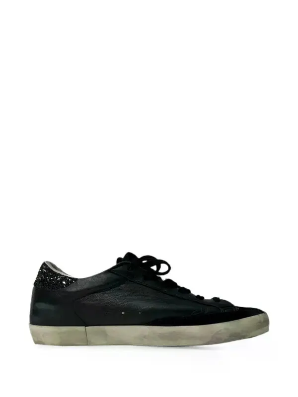 GOLDEN GOOSE Super-star Glitter Sneakers - Black