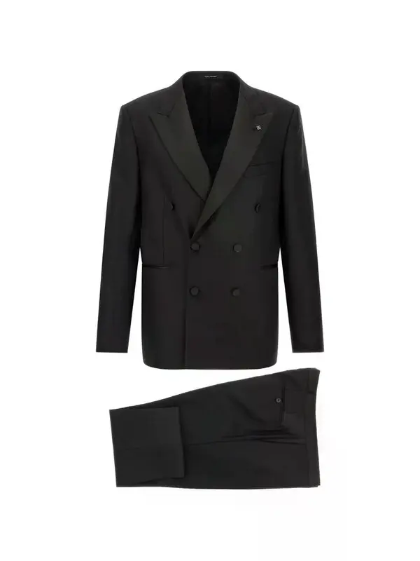 Tagliatore Bruce Double-breasted Tuxedo Suit - Black