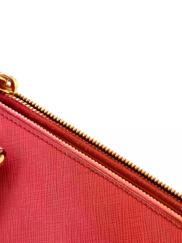Prada Lux Saffiano Leather Small Tote Bag - Pink