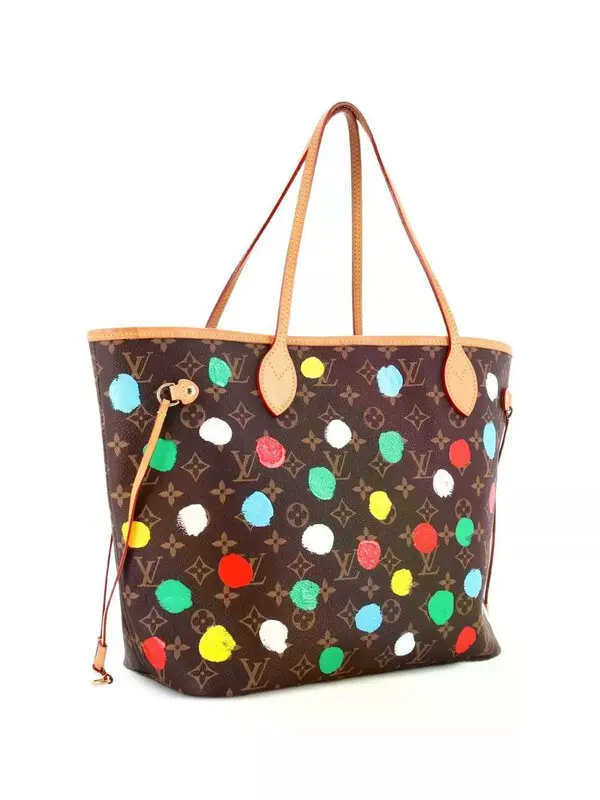 LOUIS VUITTON Painted Dots Monogram Canvas Tote Bag - Brown