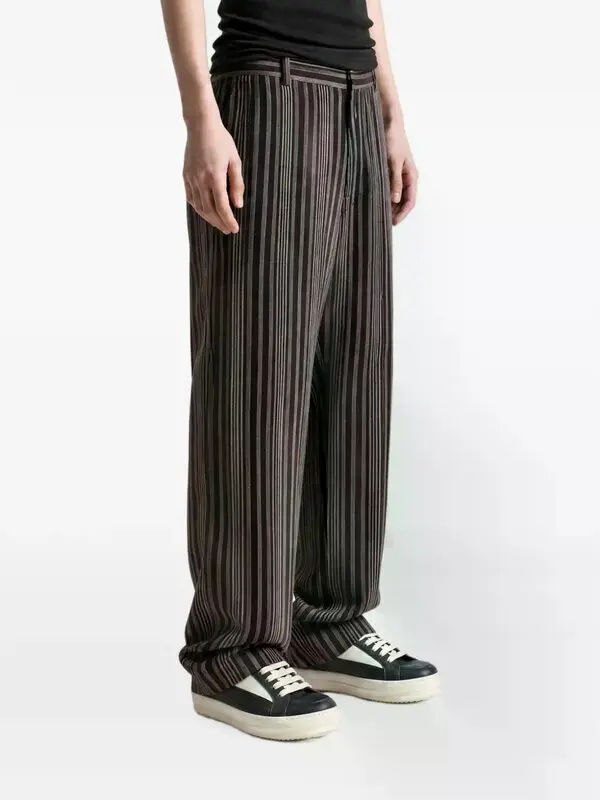 THE ELDER STATESMAN Striped Straight-leg Trousers