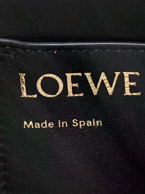 Loewe 2000-2026 Small Grained Calfskin Anagram Tote Satchel