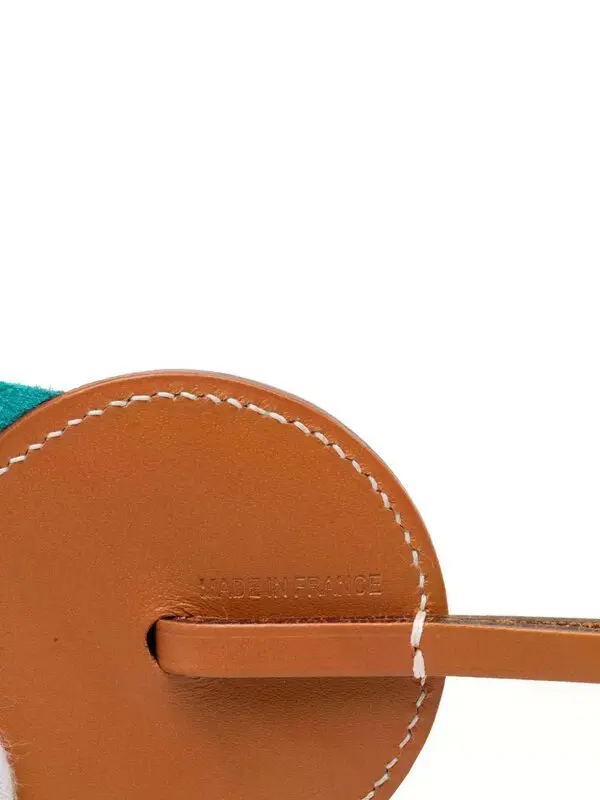 Hermès 2001-2010 Hunter Cowhide And Milo Lambskin Paddock Flot Ribbon Bag Charm Key Chain