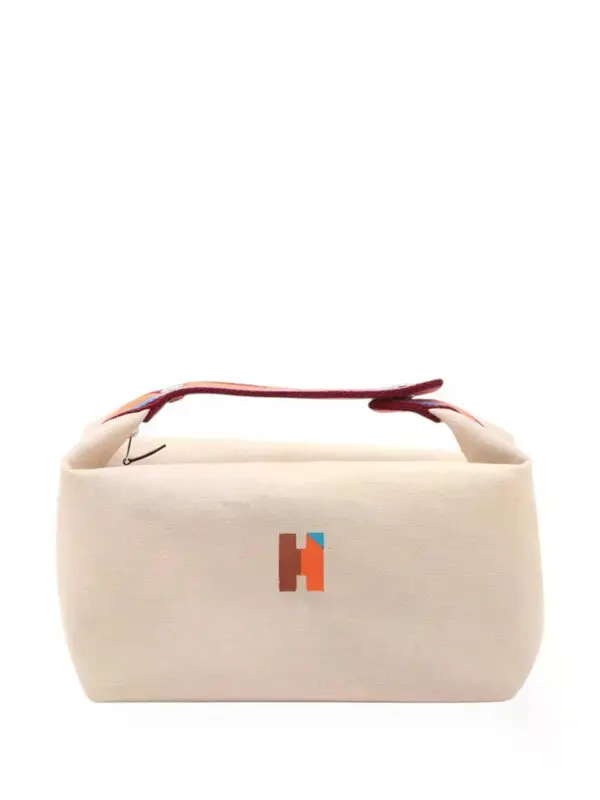 Hermès 2020-2026 Large Toile Bride A Brac H Pavillon Case Vanity Bag - Brown