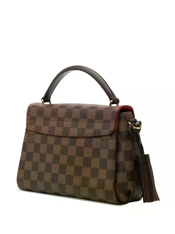 LOUIS VUITTON 2019 Damier Ebene Croisette Satchel - Brown