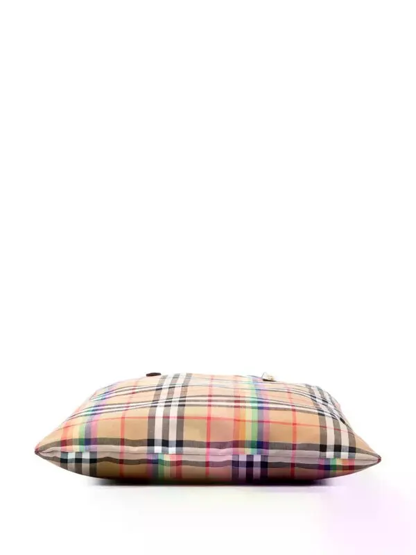 Burberry House Check Canvas Rainbow Tote Bag