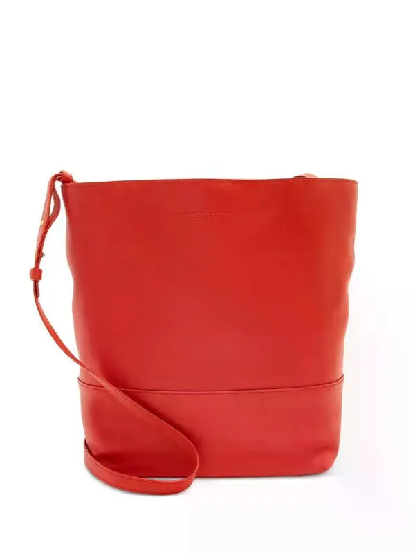 Bottega Veneta Nappa Leather Bucket Bag - Red