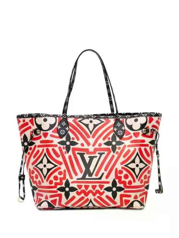 LOUIS VUITTON 2020 Monogram Giant Crafty Neverfull Mm Tote Bag - Red