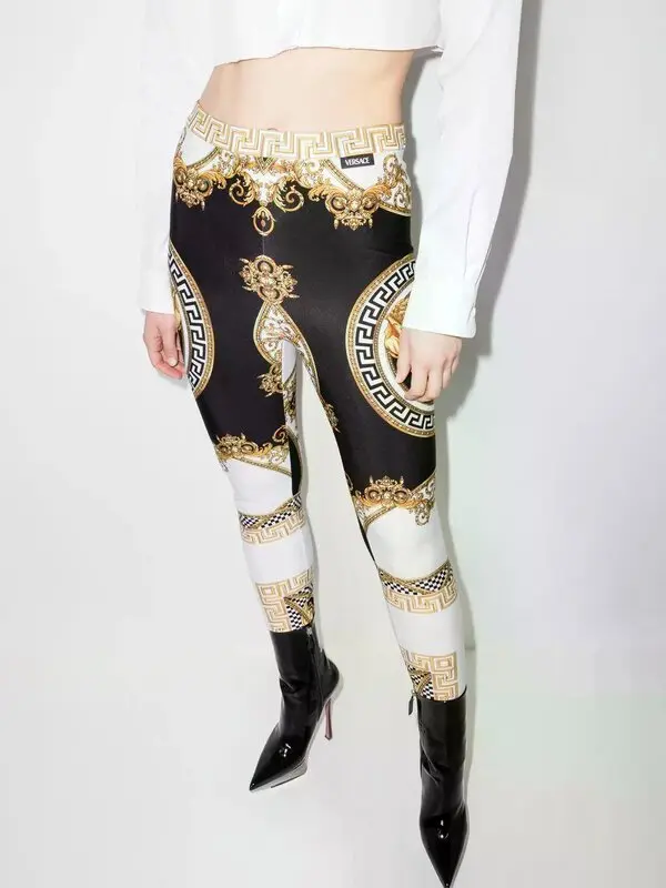 Versace La Coupe Des Dieux Leggings - Black