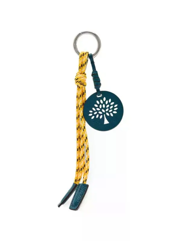 Mulberry Rope Logo-cutout Keyring