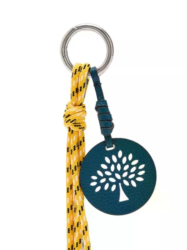 Mulberry Rope Logo-cutout Keyring
