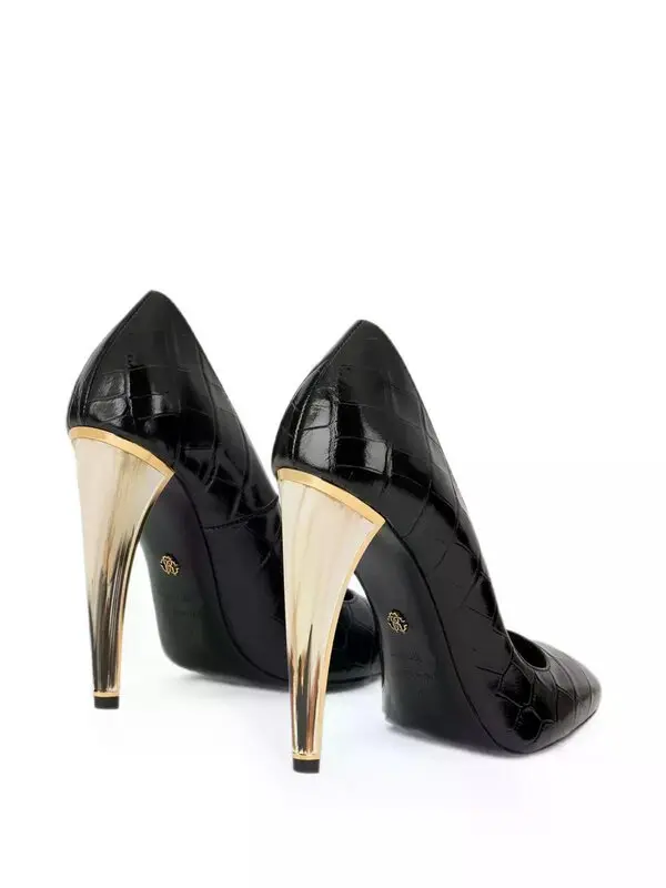 Roberto Cavalli Croc-effect Leather Pumps