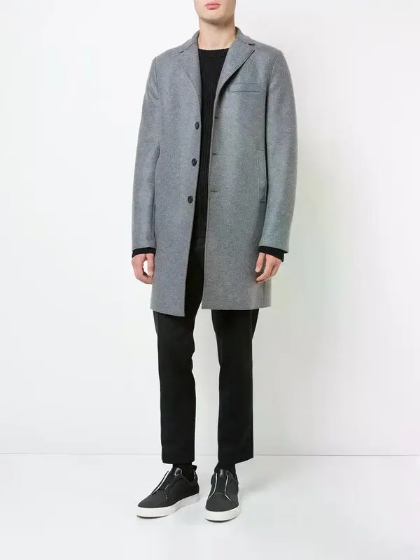Harris Wharf London Single-breasted Coat - Grey