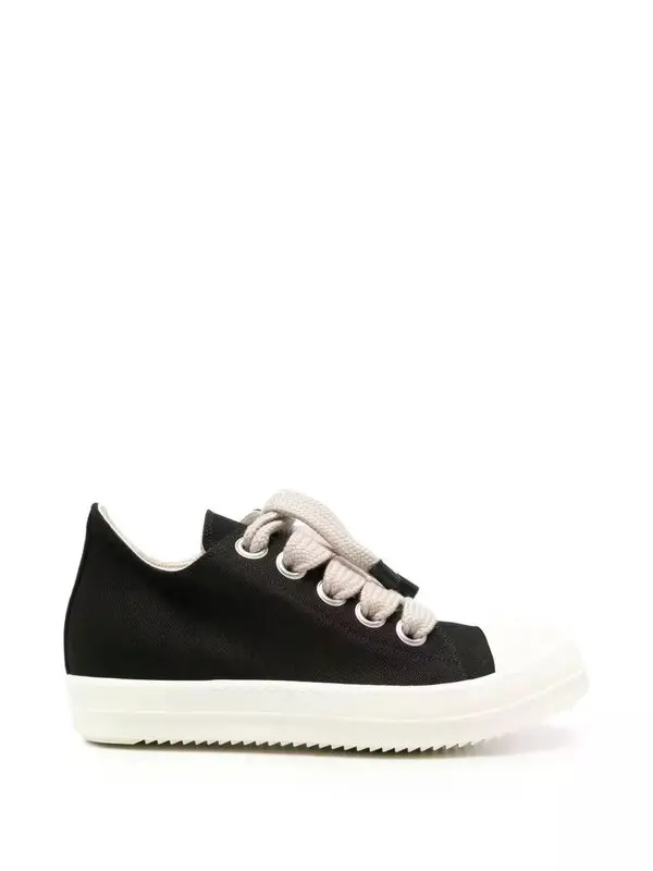 Rick Owens Lace-up Low-top Sneakers - Black