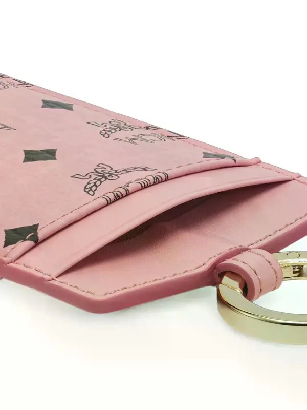 Mcm Visetos Lanyard Card Holder