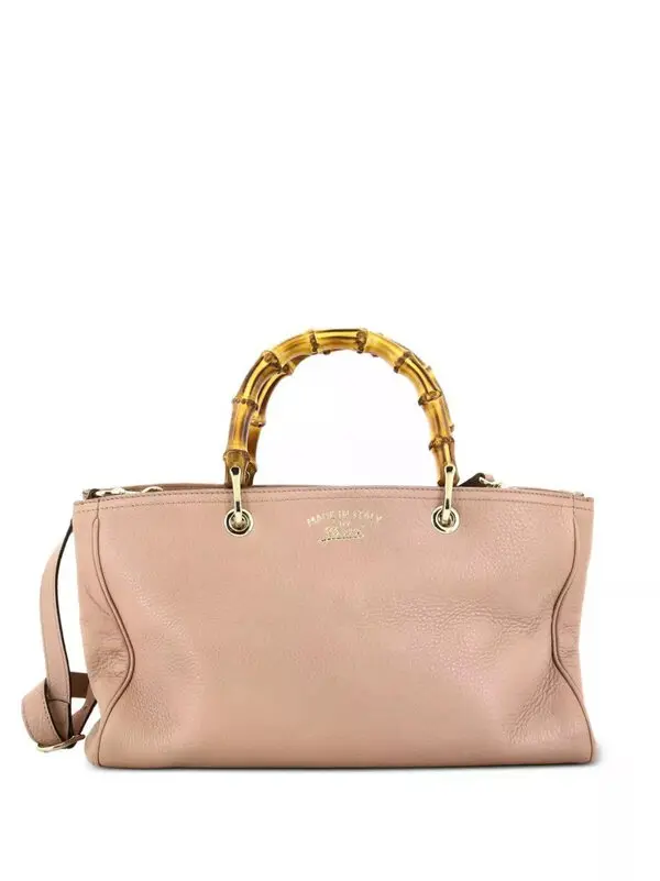 Gucci Bamboo Shopper Leather Medium Tote Bag