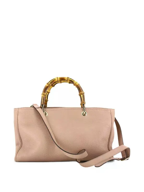 Gucci Bamboo Shopper Leather Medium Tote Bag