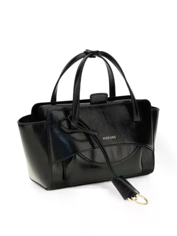 HIDESINS Small Flap Tote Bag - Black