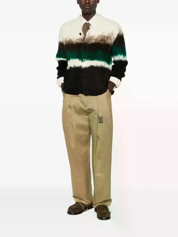 Sacai Belted Pleated Trousers